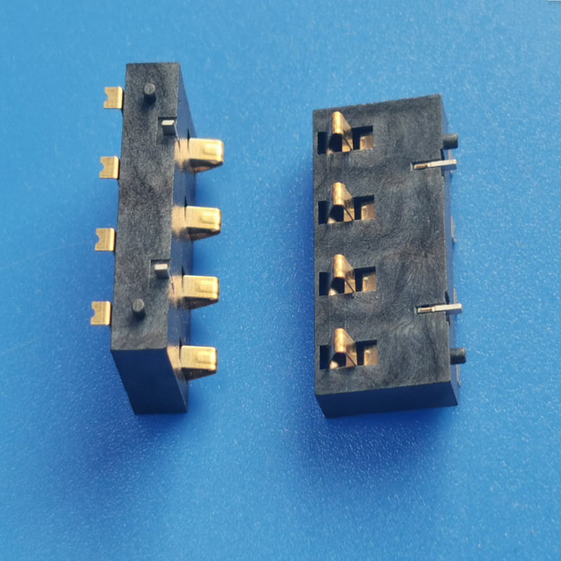 BC-19 Series Spring Battery Connector 5.0mm Pitch SMT Right Angle