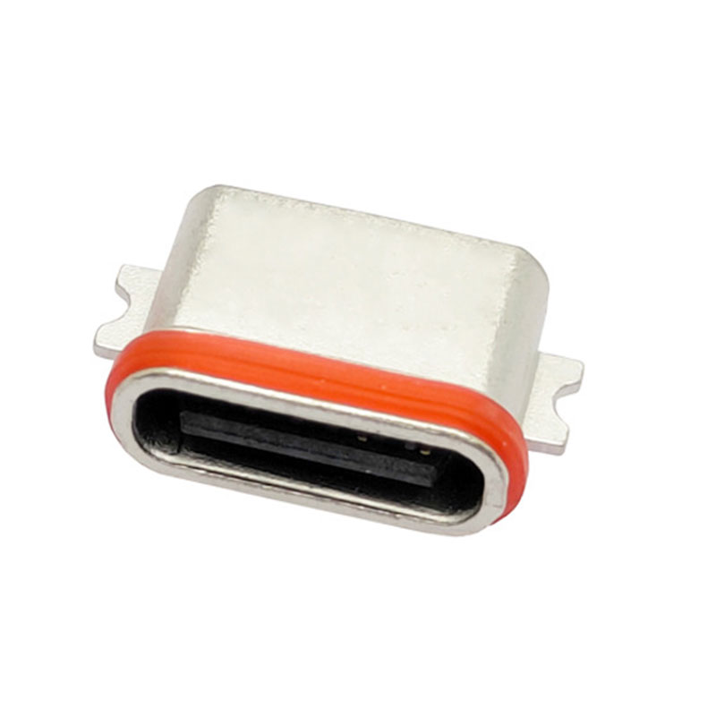 USB-20C-F-06CF02 Mid Mount USB C Jack 6Pin SMT Horizontal